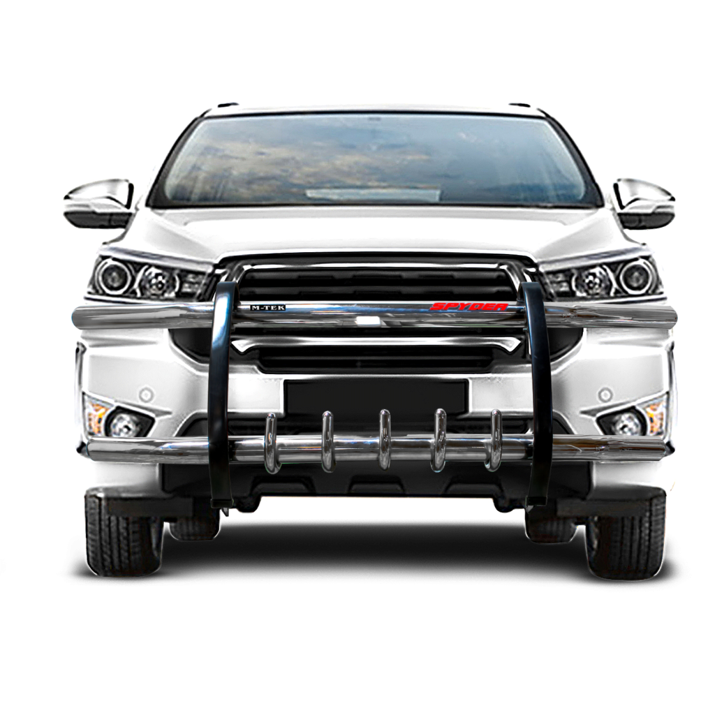M-TEK Spyder Front Protector for Innova Crysta | front shield, bumper guard